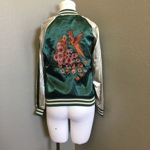 Iris Basic | Jackets & Coats | Embroidered Bomber Jacket | Poshmark